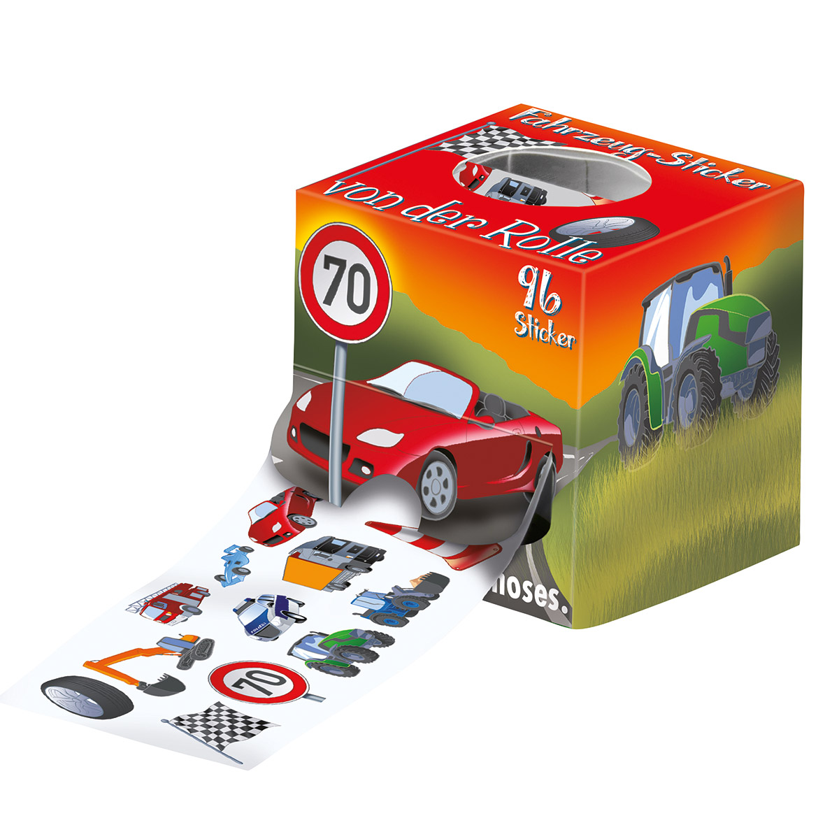 Aufkleber Sticker auf der Rolle Auto - 96 Sticker | Sticker | Mitgebsel ...